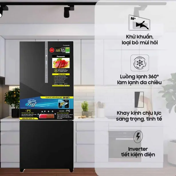 Tủ Lạnh Panasonic Inverter 420 Lít NR-BX471WGKV chính hãng 2025