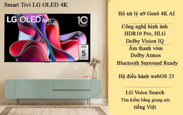 Smart Tivi LG OLED 4K 55 Inch OLED55G3PSA - Ưu đãi 10/2025