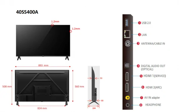 Smart Tivi TCL 40 Inch 40S5400A - Full HD, Mua Ngay T10/2025
