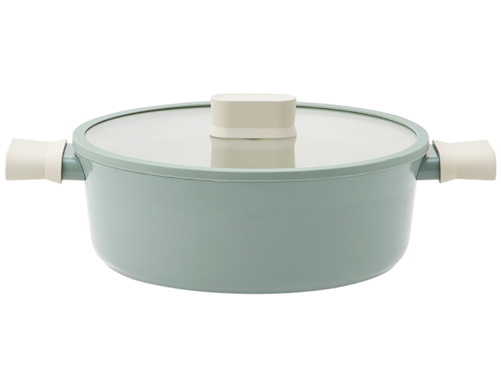 Nồi Thấp Suit LocknLock 24cm CSU1242MIT - Màu Mint
