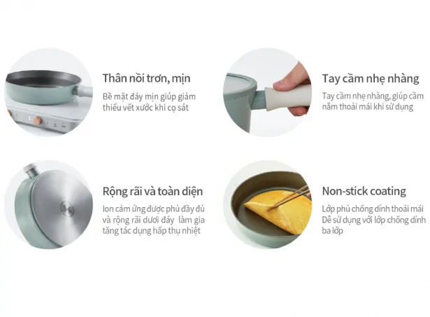 Nồi 1 Tay Cầm Suit LocknLock 18cm CSU11 chính hãng 2026