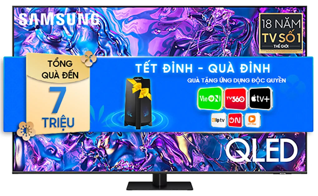 Smart Tivi QLED Samsung 4K 75 Inch QA75Q70D giá rẻ, giao ngay