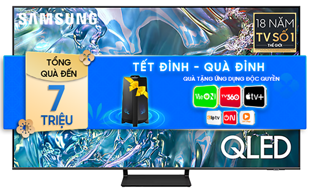 Smart Tivi QLED Samsung 4K 85 Inch QA85Q60D giá rẻ, giao ngay