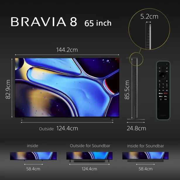 Sony BRAVIA 8 OLED 4K 65 Inch K-65XR80 chính hãng T6/2026