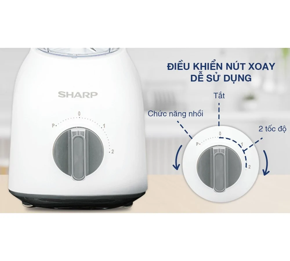 Máy Xay Sinh Tố Sharp EM-S154PV-WH chính hãng, giá tốt 2026