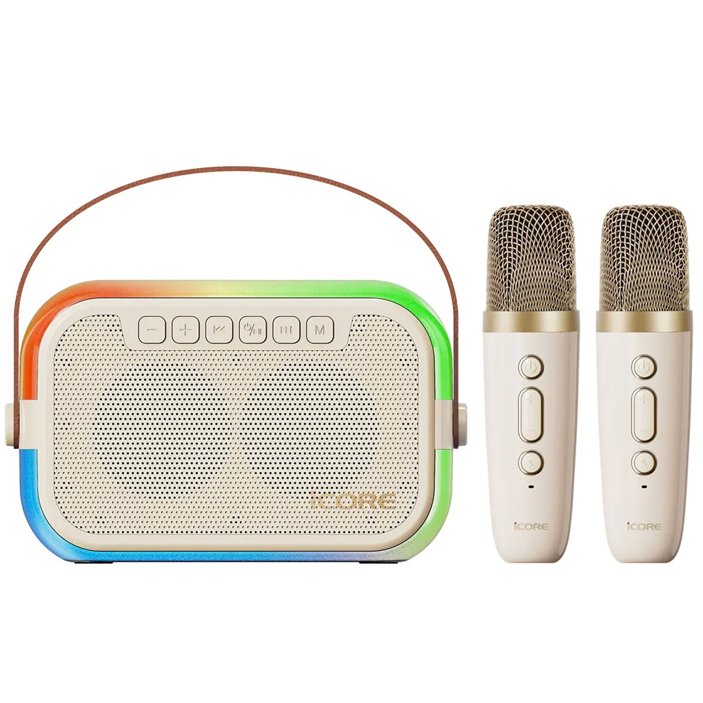 Bộ Loa Karaoke Mini Bluetooth iCore ISM69 Kèm 02 Micro 2026