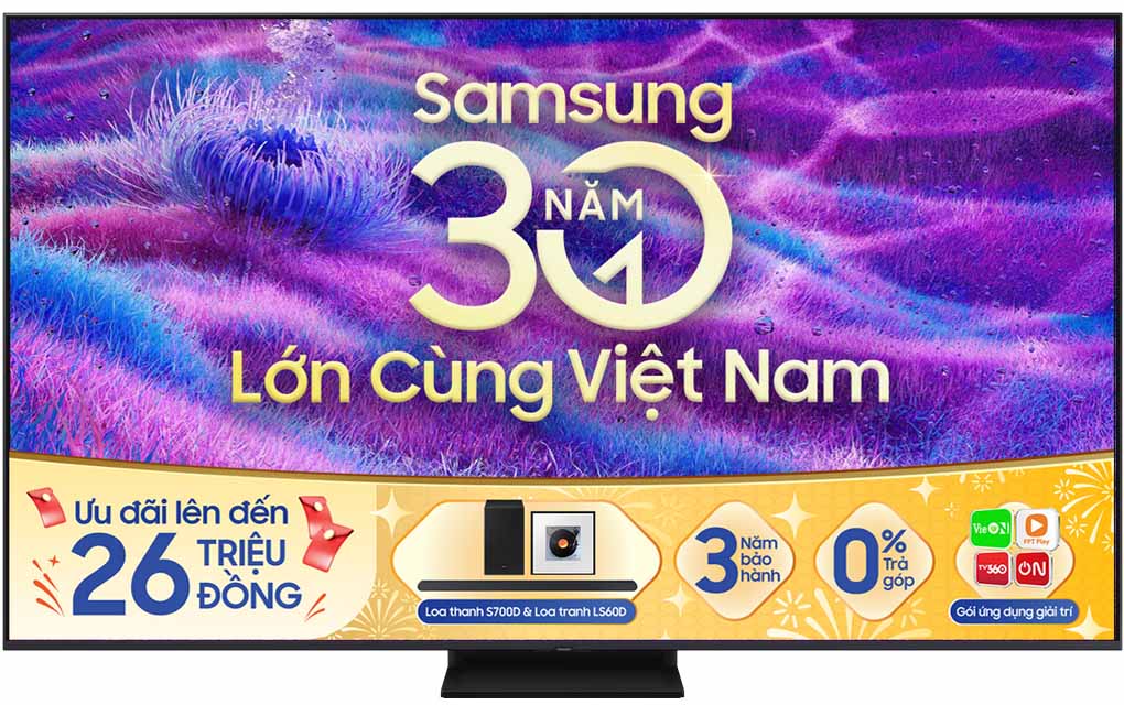 Smart AI Tivi Samsung Neo QLED Mini LED 4K 100 Inch QA100QN80F