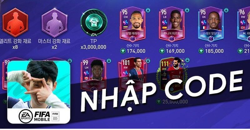 Full code FIFA Mobile Nexon mới nhất 01/2025, cách nhập chi tiết